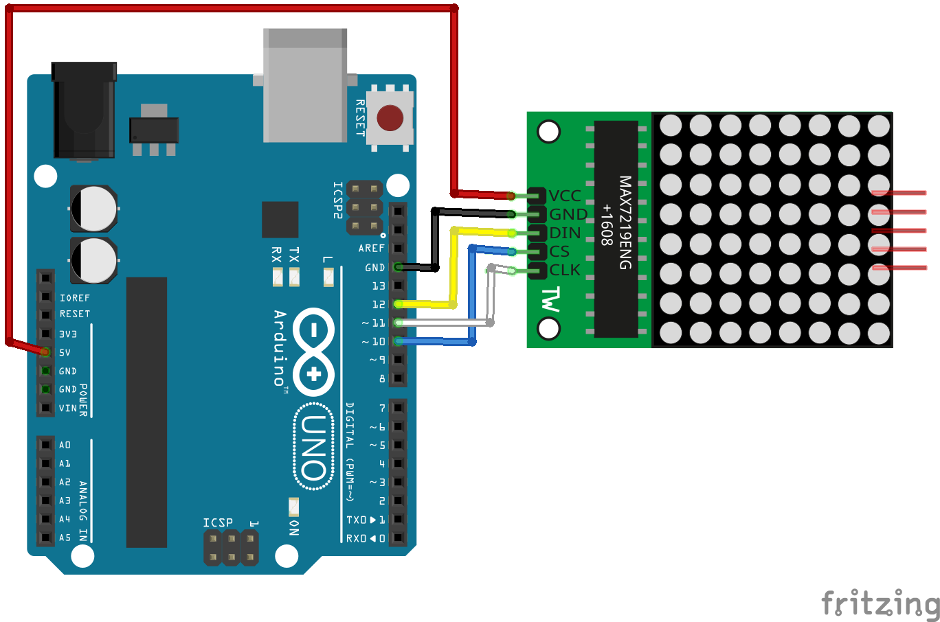 Cómo conectar una matriz de leds 8×8 a Arduino – Diegorys